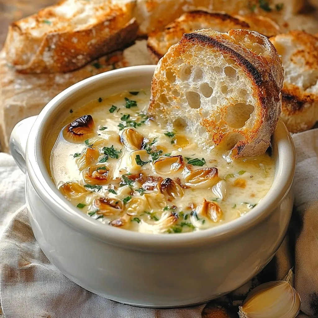 Country French Garlic Soup - Cool Diet Recipes