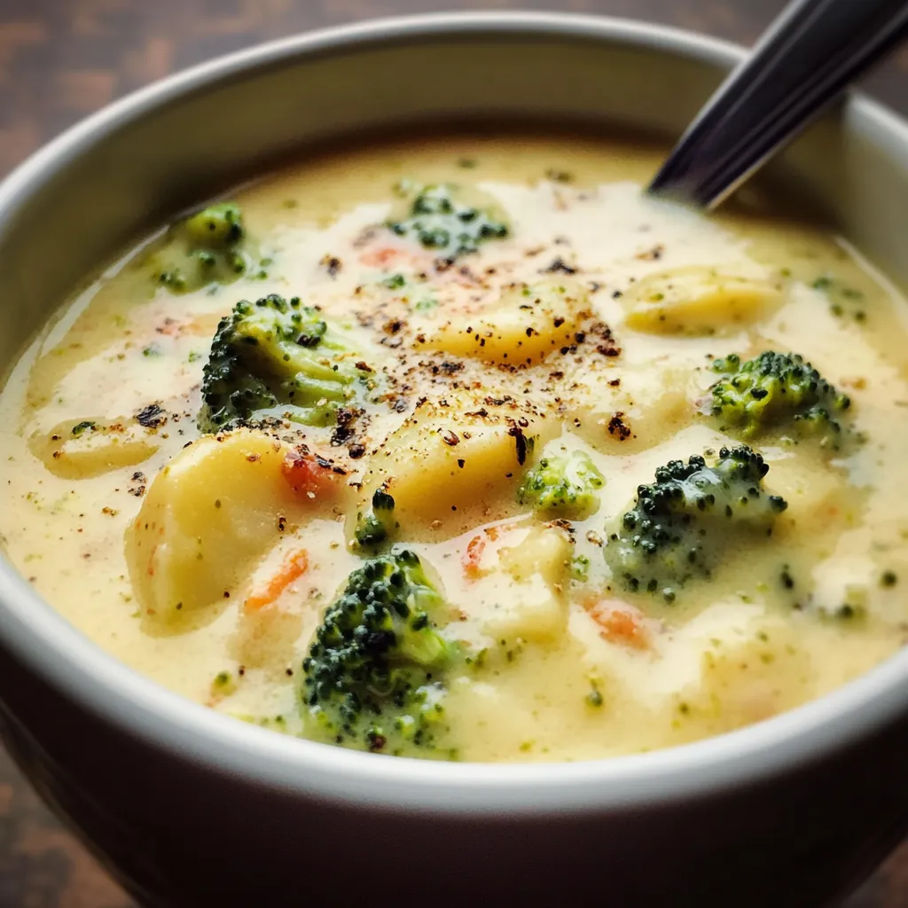 Cheddar Broccoli Potato Soup - Cool Diet Recipes
