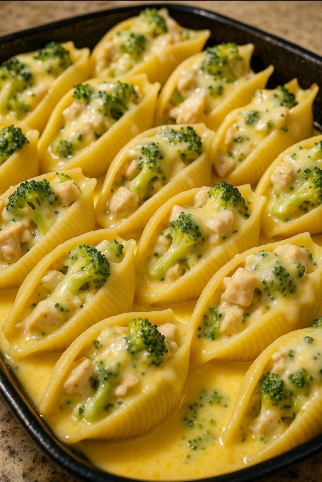 Cheesy Chicken & Broccoli Stuffed Shells - Cool Diet Recipes
