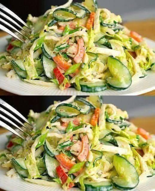 Cucumber and Cabbage Salad - Cool Diet Recipes